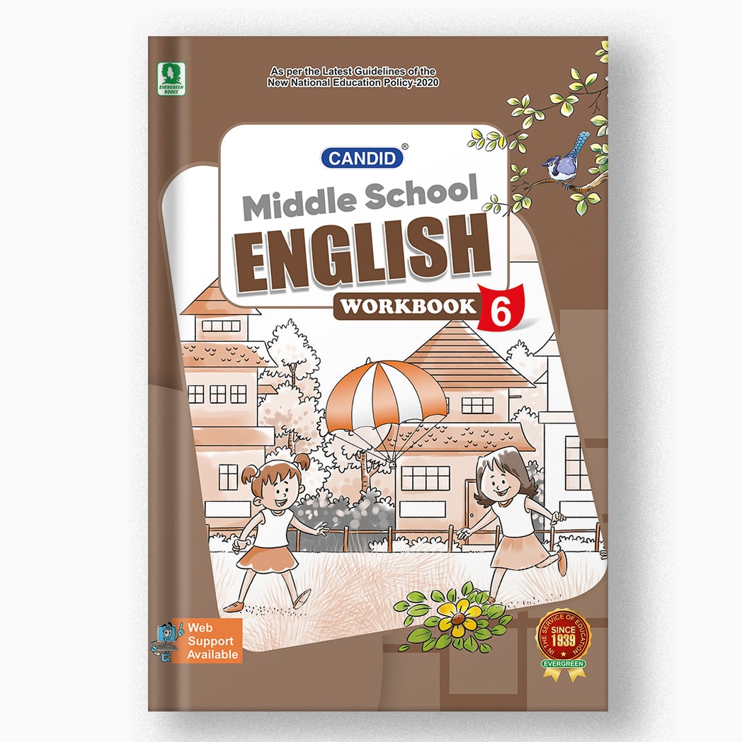 Buy Class 6 Candid Middle School English Workbook | Evergreen