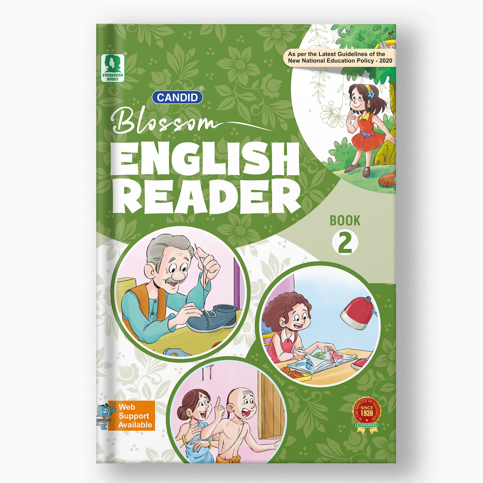 Buy ICSE Class 2 Candid Blossom English Reader | Evergreen Publication