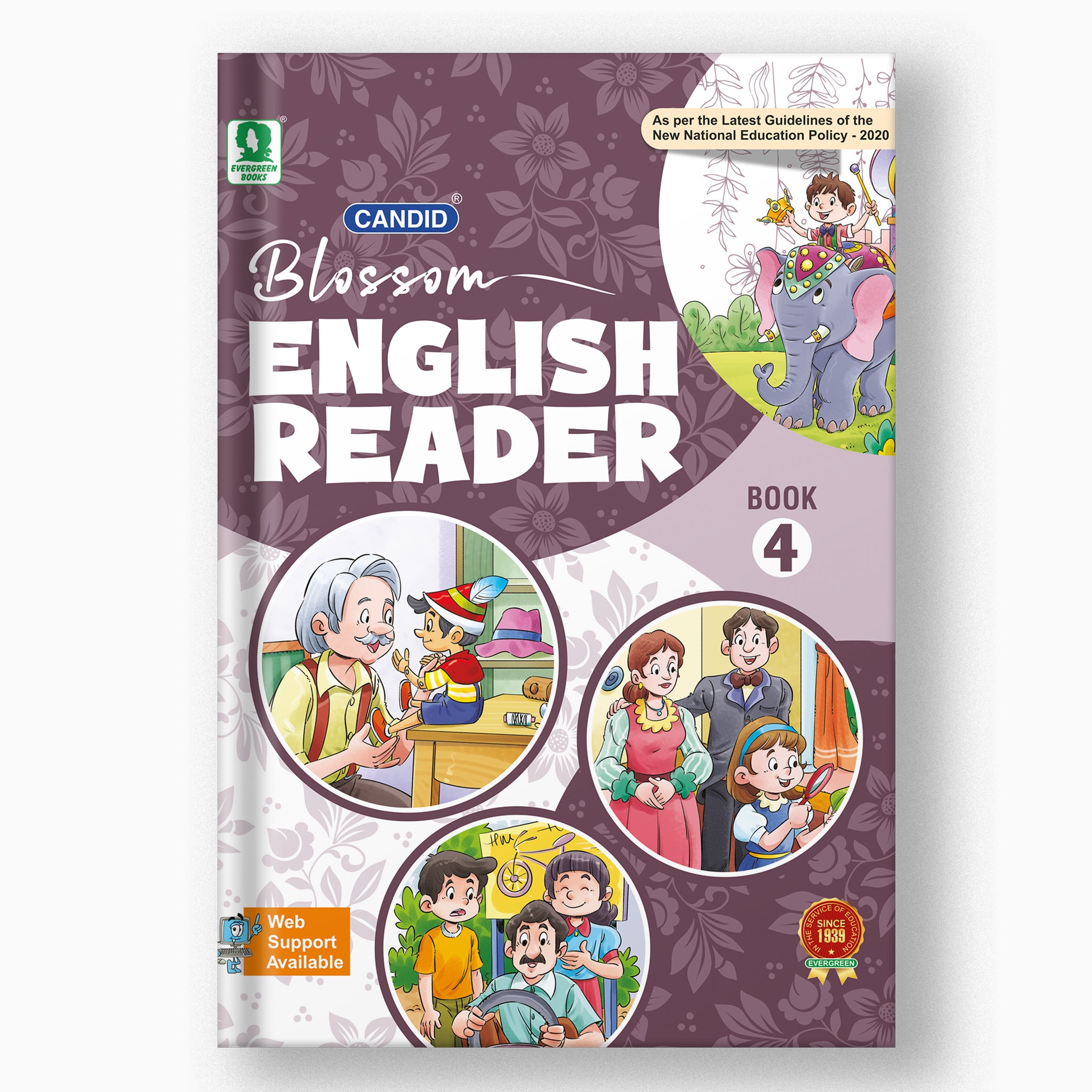 Buy ICSE Class 4 Candid Blossom English Reader | Evergreen Publication