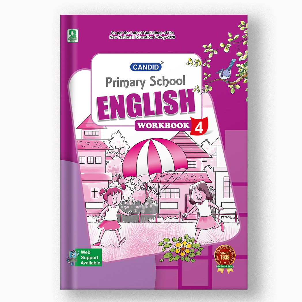 Buy Class 4 Candid Primary School English Workbook | Evergreen