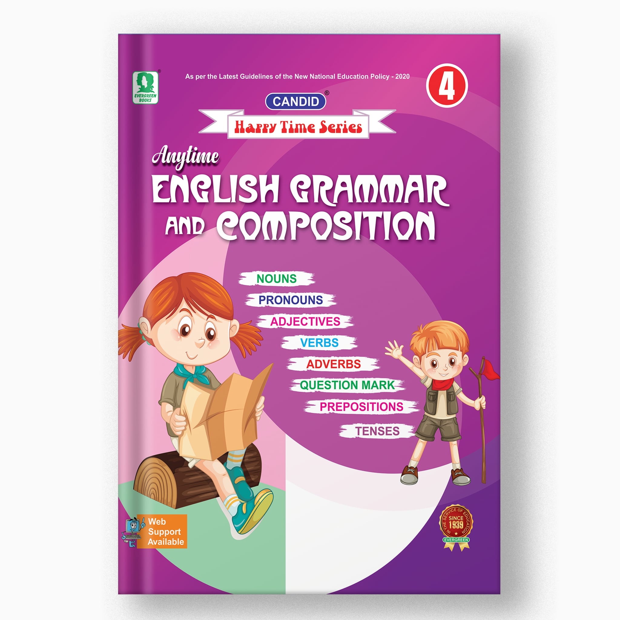 Buy ICSE Class 4 English Grammar And Composition Book | Evergreen