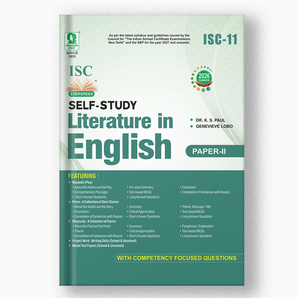 Buy Class 11 ISC Literature in English Self-Study & Sample Paper